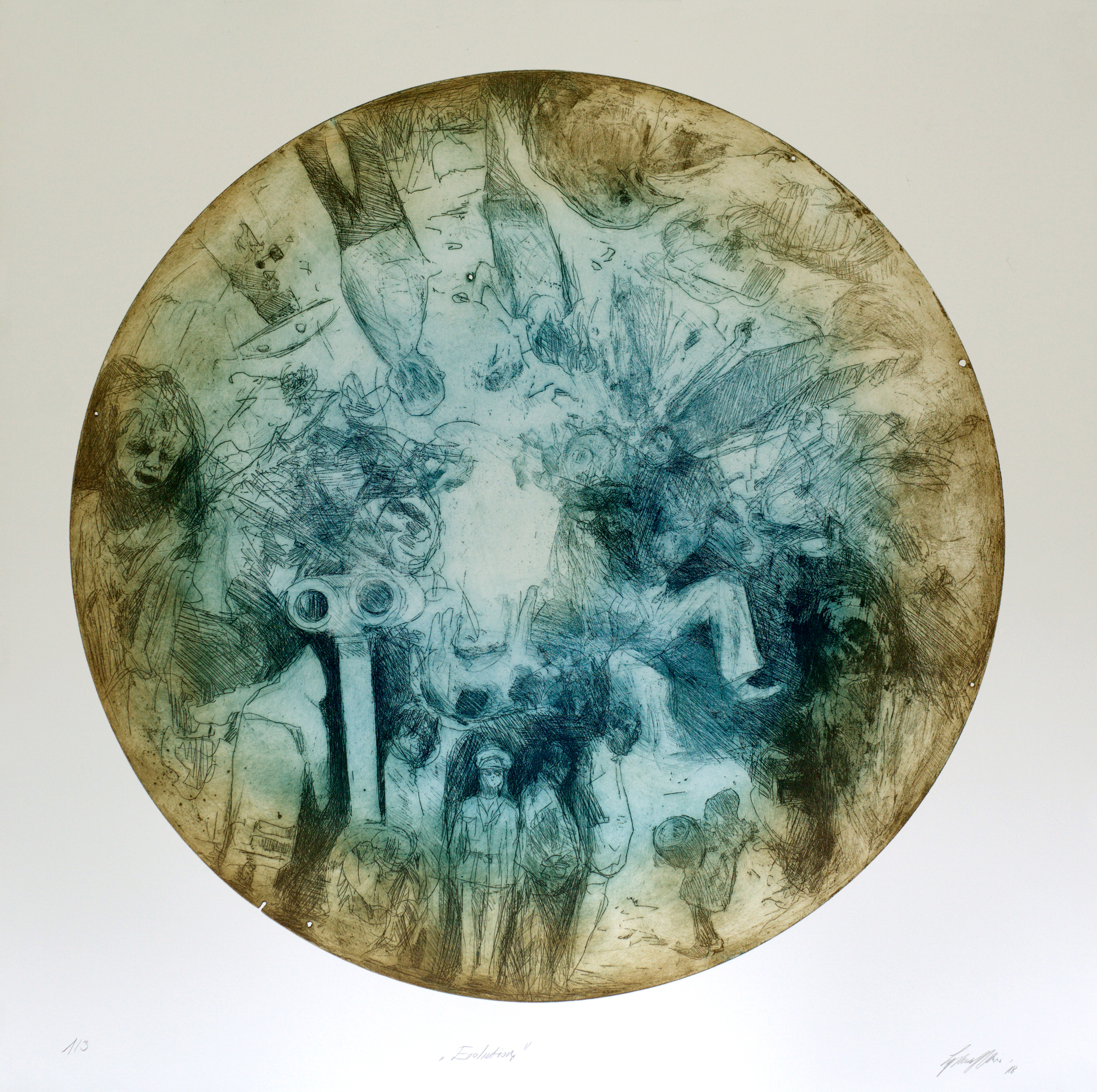 Lydia Thomas. Evolution. Radierung - Galerie Weise